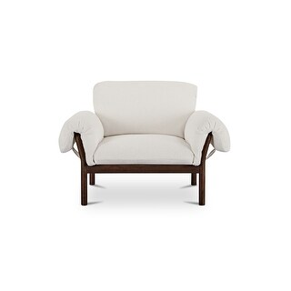 NADAAL STUDIOS Halden Lounge Chair, Spindle-Back Solid Ash Frame with ...