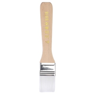 6" Paint Brush 1" Width Soft Nylon Bristle with Wood Handle White - 6 ...