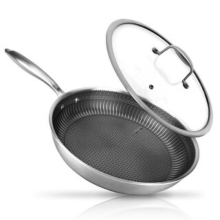 10" Stainless Steel Frying Pan - Triply Kitchenware Stir Fry Pan ...