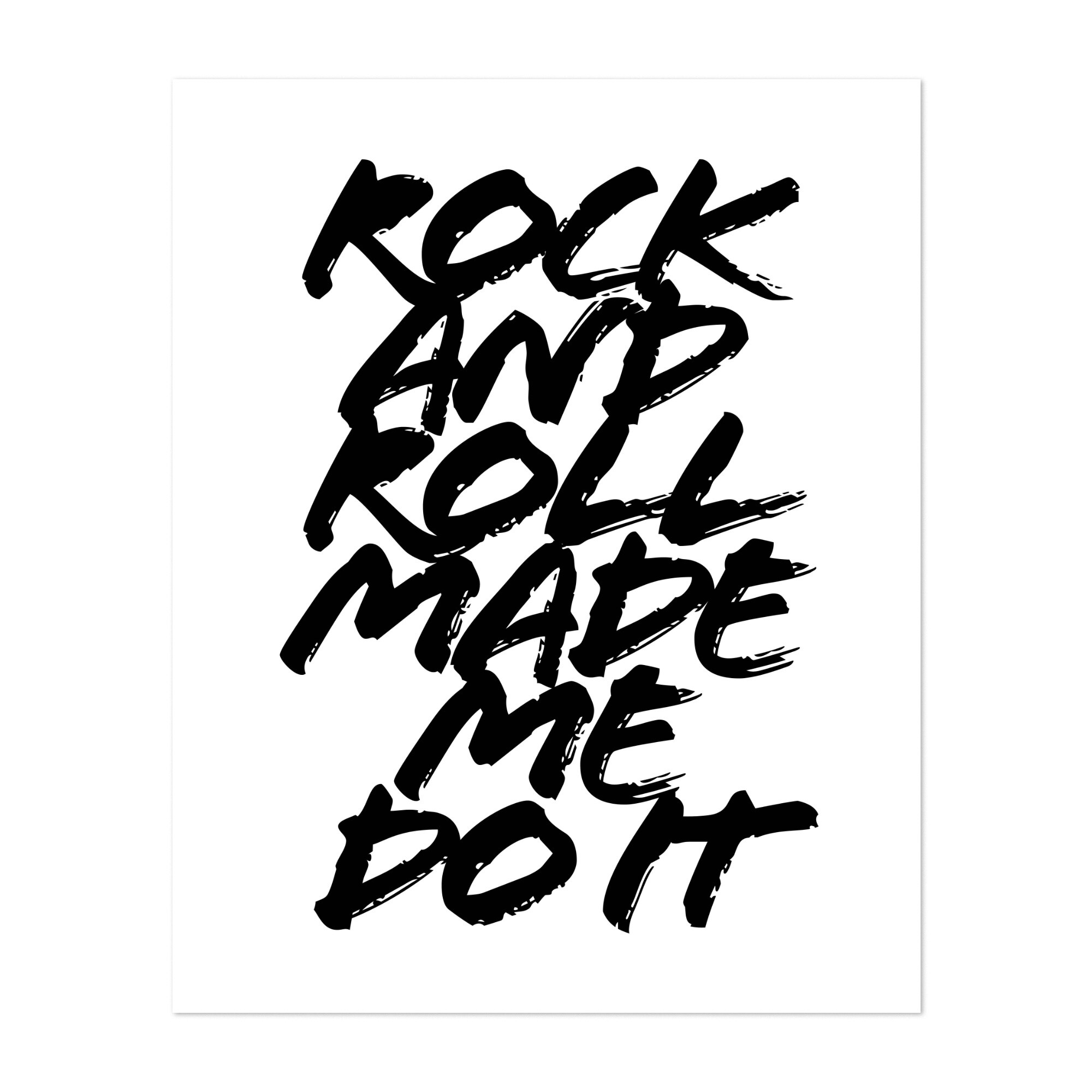 rock typography