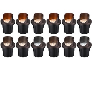 12 Pack Landscape 5W Shielded Well Light Low Voltage 5CCT Selectable ...