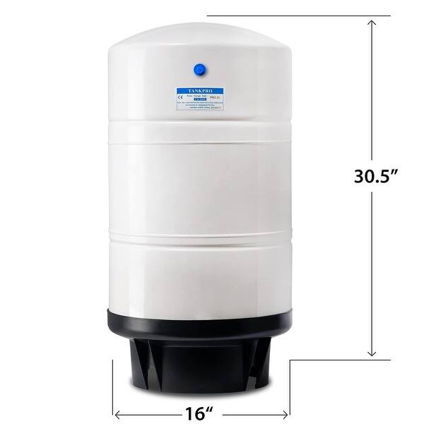 T20M 20 Gallon Pre-Pressurized Tank for Reverse Osmosis (RO) Systems ...