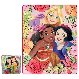 Princess - Floral Smiles, 40X50 Silk Tch W/14" Cld Plw - Pink - Bed ...