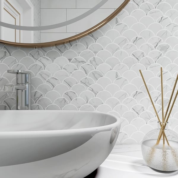 fish scale ceramic tile