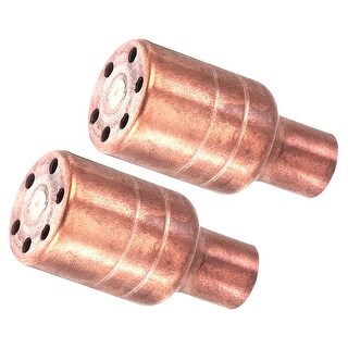 2pcs Copper Liquid Distributor, 1/8 x 1/2 Inch 6 Hole Joints Liquid ...