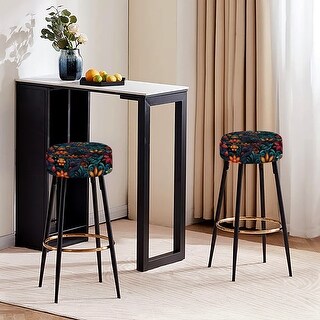 Designart - Tropical Fiesta Tropical Pattern - Upholstered Floral Bar ...