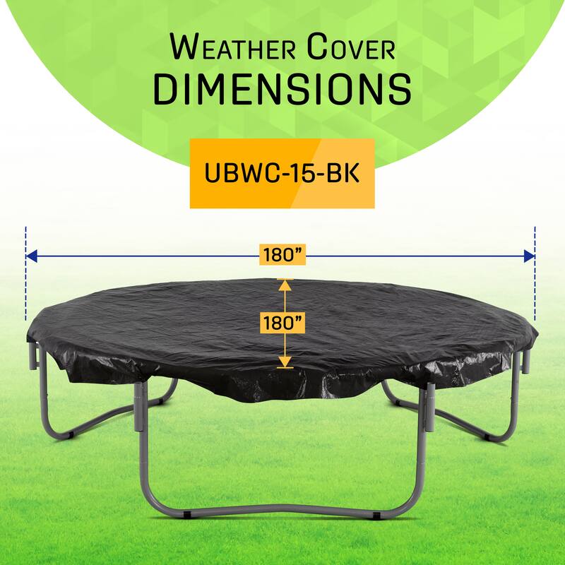 Machrus Upper Bounce 15ft Round Trampoline Weather Cover - Weather ...