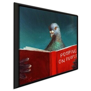 "Pooping on People " Print on Floating Canvas - Bed Bath & Beyond ...