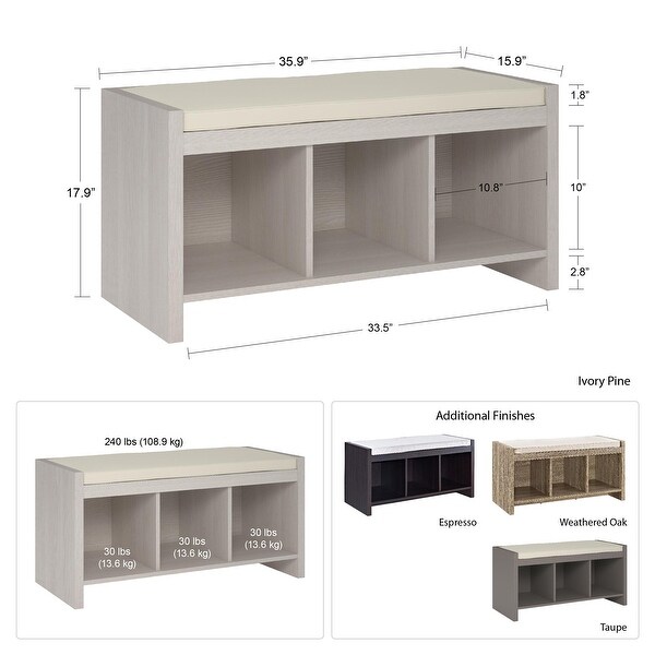 Avenue Greene Lindley Entryway Storage Bench with Cushion Bed Bath Beyond 25447529