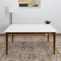Savana Mid-Century Modern Solid Wood 59-inch Rectangular Dining Table ...