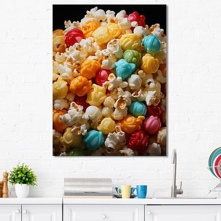 Designart "Flavors Of Popcorn" Popcorn Wall Art - Bed Bath & Beyond ...