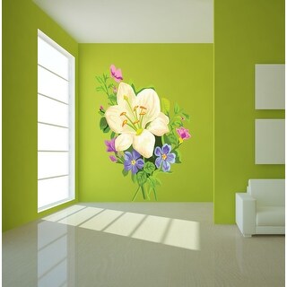 Lilly Flower Wall Decal - Bed Bath & Beyond - 32114548