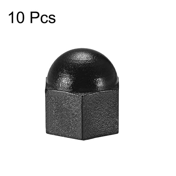 M6 Cap Nut, Hex Acorn Dome Head Nuts for Screws Bolts Nylon Black 10 ...