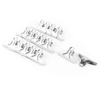 Metal Spring Loaded Paper Receipt Binder Clip Silver Tone 72mm x 45mm ...