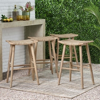 Pulaski Outdoor 30" Outdoor Barstools by Christopher Knight Home - Bed ...