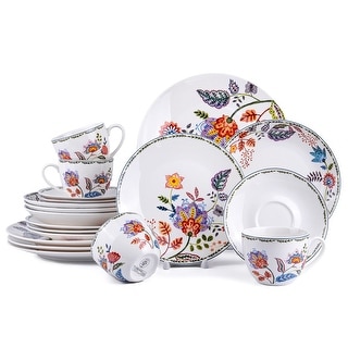 STP Goods Byzantium Flowers Bone China Dinnerware Set of 20 for 4 - Bed ...