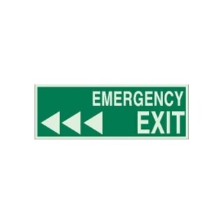 Brady Exit Sign,Emergency Exit,5"x14" 90924 - 1 Each - Bed Bath ...