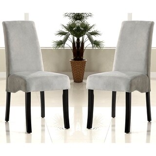 Grey Upholstered Parson Dining Chairs (Set of 2) - Bed Bath & Beyond ...