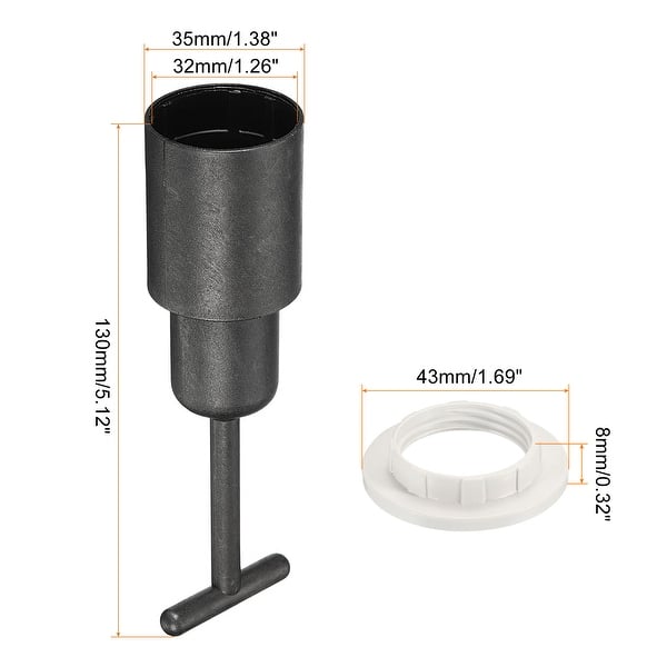 15pcs E14 Socket Ring Removal Tool T Type with Lamp Shade Socket Rings ...