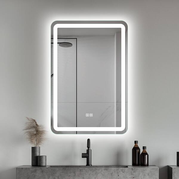 Rectangle Metal Frame LED Mirror, Wall Mirror - On Sale - Bed Bath ...