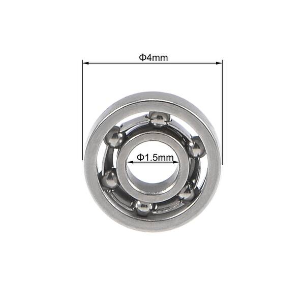 681XK Ball Bearings Z2 1.5x4x1.2mm Open Type Chrome Steel 2pcs - Bed ...