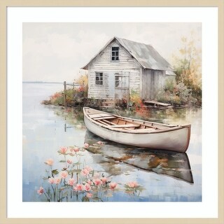 Cottage by the Beach II by Lazar studio Wood Framed Wall Art Print ...