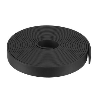 20mm x 3mm x 5m Solid Rectangle Rubber Seal Strip Insulation Window ...
