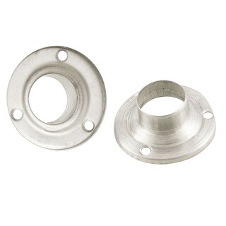 2 Pcs 50 x 20mm Welding Stainless Steel 3 Bolt Weld Neck Pipe Flange ...