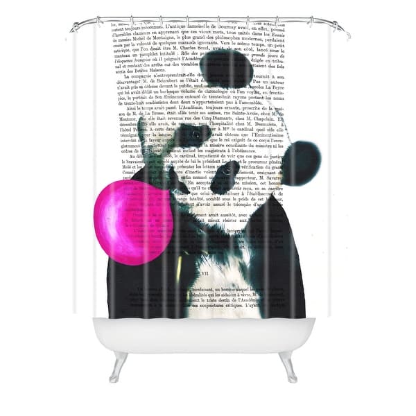 Coco de Paris Panda with bubblegum Shower Curtain - Bed Bath & Beyond ...