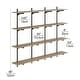 Wallniture Turin 60 Inch Long Wall Bookshelf, Floating Shelf with ...