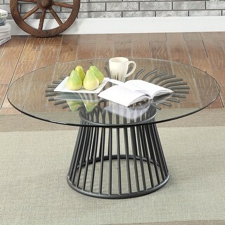 Furniture of America Cofi Contemporary Silver 36-inch Metal Coffee ...