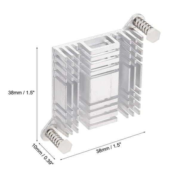 Slotted Notch Heatsink for MOS, IC Chip - Silver Tone - Bed Bath ...