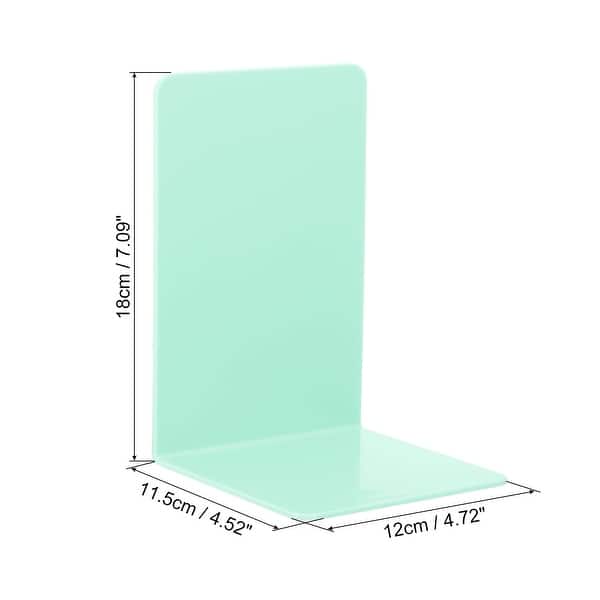 Acrylic Bookends, 2 Pcs L-shaped Book Ends for Shelves Magazine Stand ...