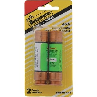 Bussmann 45A Time Delay Cart Fuse BP/FRN-R-45 Unit: CARD - Bed Bath ...