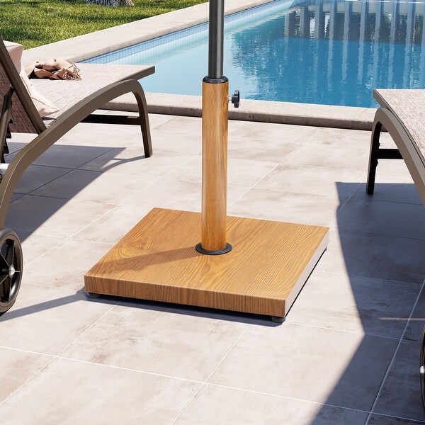 Umbrella Base Holder Square Weighted Stand for Outdoor Market Umbrella Cement Concrete Steel On Sale Bed Bath Beyond 38281519