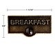 25 Switch Plate Tags BREAKFAST Name Signs Labels Cast Brass | Renovator ...