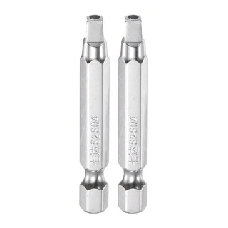 2pcs SQ4 Magnetic Security Square Screwdriver Bit 1/4" Hex Shank 2 ...