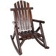 Wooden Porch Rocker Chair,Durable Wooden Porch Rocker Chair,Fir log ...