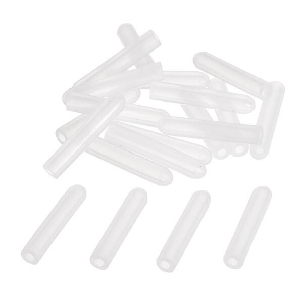2.6mm ID 28mm Long Rubber End Caps Screw Protectors Tubing Covers 20pcs ...