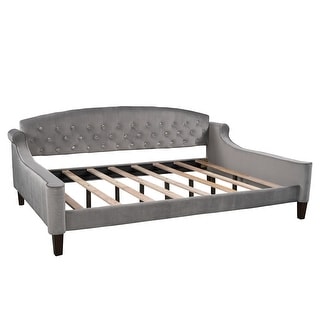 Modern Luxury Daybed with Button Tufted Upholstered Wingback and ...