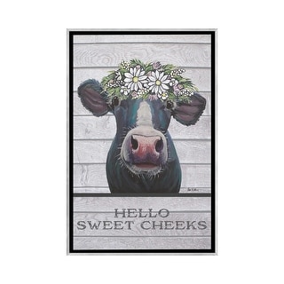 iCanvas "Cow Bathroom Art, Hello Sweet Cheeks" by Hippie Hound Studios ...