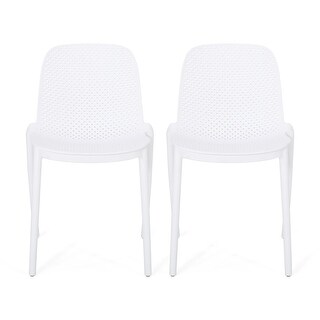 Set of 2 Outdoor Modern Stacking Dining Chairs - Bed Bath & Beyond - 37477760