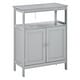 kleankin Freestanding Modern Bathroom Storage Cabinet, with Doors and ...