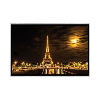 iCanvas "Moonlight Over Paris" by Anders Jorulf Framed - Bed Bath ...