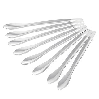 15Pcs 4.92" Silver 201 Stainless Steel Micro Lab Spoons for Powders ...