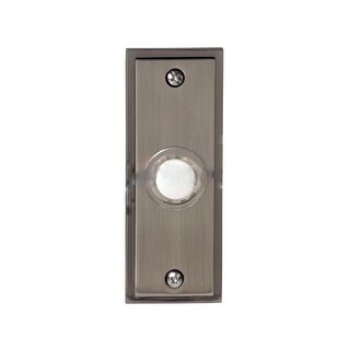 Rectangle Brushed Nickel Push Button in Stainless Steel American ...