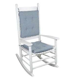 Non-Slip Gripper Gingham Rocking Chair Cushion Set - Bed Bath & Beyond ...