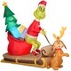 Airblown-Grinch and Max w/Sleigh-LG Scene-Dr. Seuss - Bed Bath & Beyond ...