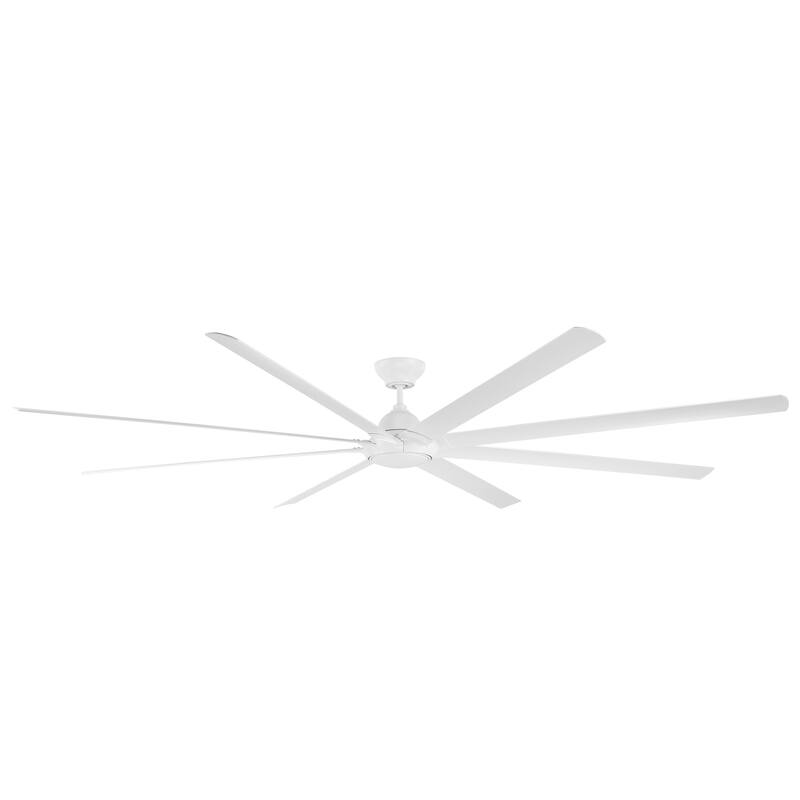 Hydra 120 Inch Eight Blade Indoor / Outdoor Smart Ceiling Fan with Six ...