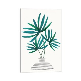 iCanvas "Fan Palm Fronds" by Modern Tropical Canvas Print - Bed Bath ...
